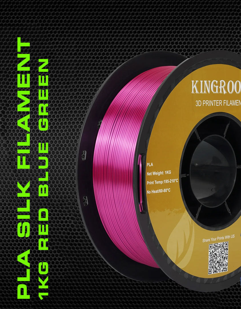 PLA Silk Tricolour 3D Filament - Red | Green | Blue – Vanguard 3D